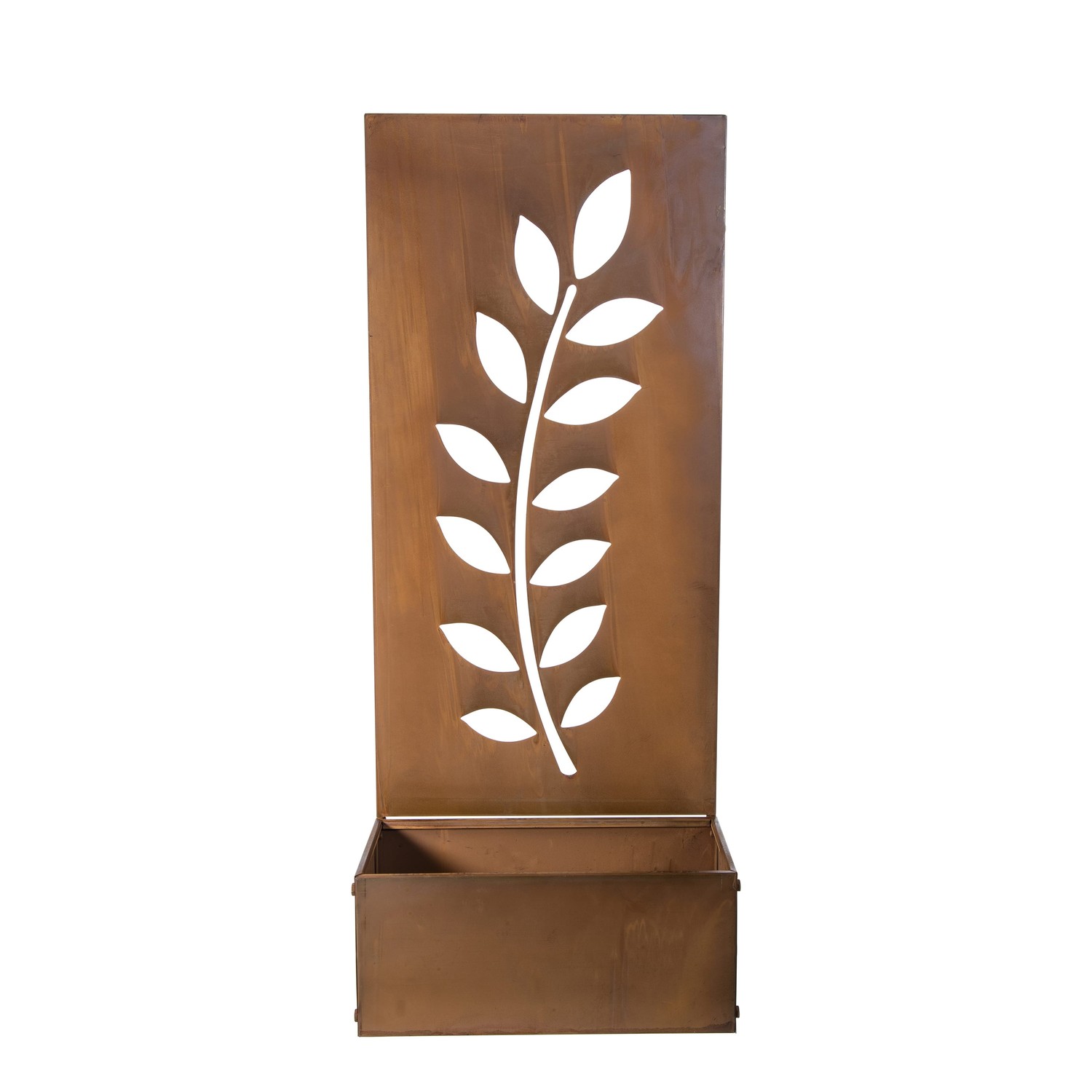 1.1m Patina Screen Fern Design Planter Artificial Plants